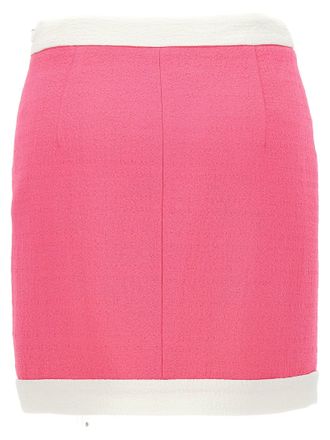 Moschino Heart Button Skirt - Pink