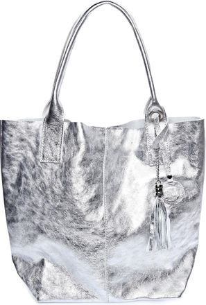 Roberta M Silber Rindsledertasche