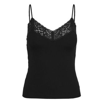 Only Only, Femme, Tops, Noir, Taille: 38 FR Débardeur