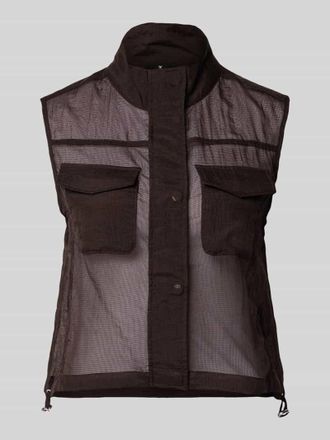 Monari Weste in semitransparentem Design