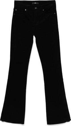 7 For All Mankind Ausgestellte Cordhose - Schwarz