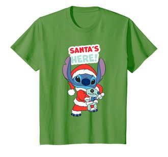 Disney Weihnachten Lilo & Stitch Santas Here T-Shirt