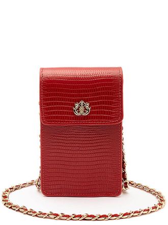 Isla étui pour smartphone en cuir - Rouge