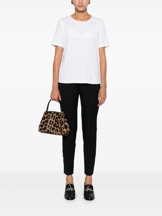 Herno Womens Rhinestone-Embellished Short-Sleeve T-Shirt Aw25 W