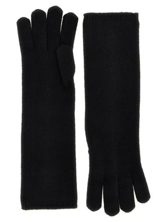 Max Mara Womens Black Cashmere Gloves
