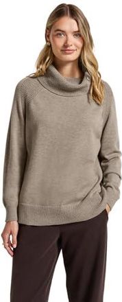 Street One 3015724 Pull à col Montant, Mocha Dream Mel, 42 Femme