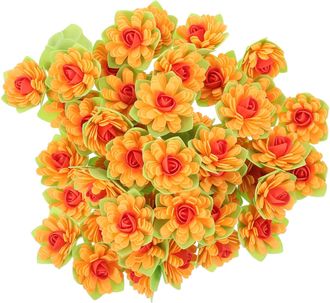 OSALADI 50 St&uuml;ck Aromatherapie Ersatzduftblumen aus PE f&uuml;r Kleiner Diffusor Gelbe Blumendekoration f&uuml;r B&uuml;ro Badezimmer und Wohnzimmer