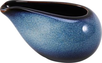 Artibetter Keramik Milchkrug So&szlig;enkanne f&uuml;r Steak Bbq Buffet Elegant Glasiert in Katzenaugen blau Vielseitig f&uuml;r Sahne Sirup Salatdressings und Saucen f&uuml;r Restau