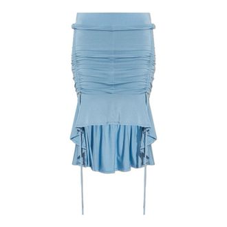 Charlotte Knowles Asymmetrischer Cu-Rock - - Skirts - Damen - Blau - XS