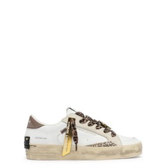 Crime London Femme, Chaussures, Blanc, Taille: 37 EU Sk8 Deluxe Jungle Palm