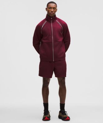 lululemon Pace Breaker Reflektierende Strick-Shorts ohne Liner f&uuml;r M&auml;nner - 18 cm - Gr&ouml;&szlig;e 2XL in Burgundy Bay