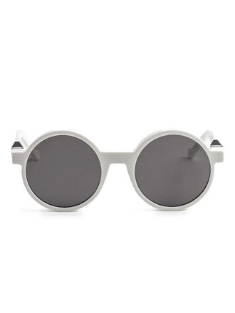 Vava Sonnenbrille mit rundem Gestell - Weiß