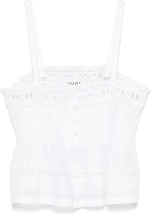 Isabel Marant Denys Oberteil - Wei&szlig;
