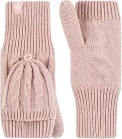 Heat Holders SOCKSHOP Femme Ash Tricot torsadé Mitaines de convertisseur Paquet de 1 Sombre Rose Taille unique