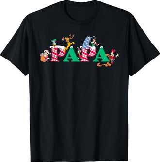 Disney Papa Candy Cane Holiday Christmas Family Trip Gift T-Shirt