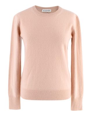Altuzarra beige cashmere braided trim jumper Size XS