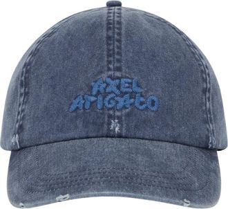 Axel Arigato Homme, Accessoires, Bleu, Taille: ONE Size Floral Washed Cap
