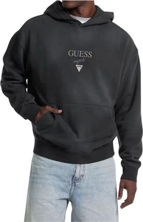 Guess Homme, Sweatshirts et sweats &agrave; capuche, Noir, Taille: L Baker Logo Sweat &agrave; capuche