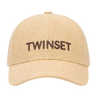 Twinset Femme, Accessoires, Beige, Taille: ONE Size Caps