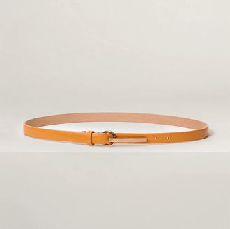 Reptiles House Staffa schnalle und nahtloser Ledergürtel 20mm - Orange