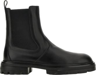 Hogan Stiefel - Contemporary Black Calfskin Ankle Boots - Gr. 8_5 - in Schwarz - f&uuml;r Damen
