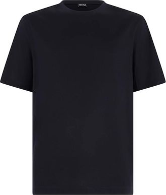 Ermenegildo Zegna Homme, Tops, Noir, Taille: L T-shirt en coton