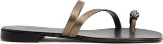 Giuseppe Zanotti Febe Sandalen mit Kristallen - Silber