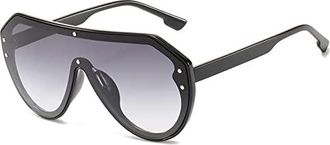 Generic Lunettes de soleil tendance pour hommes et femmes à grand cadre, vacances en plein air, décoration de plage (couleur : B, taille : moyen) 2026