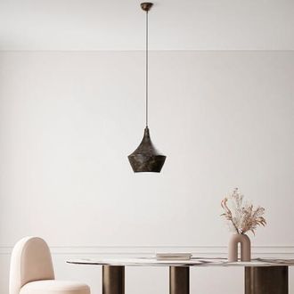 Opviq Elegant Adjustable Chandelier, Antiquation Finish, &Oslash;23 cm | Metal Body, Height 37-130 cm, 1 x E27 Max 40W | Perfect for Modern Living Spaces