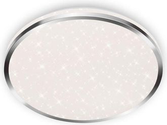 Briloner Plafonnier led Briloner acorus pour salle de bain, IP44 protection contre les projections deau, décor étoilé, lumière blanche neutre, couleur