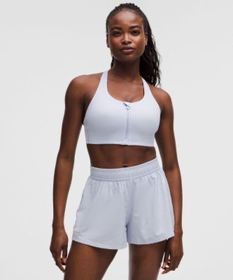 lululemon Energy BH mit starkem Halt und Frontreißverschluss für B-G-Cups für Frauen - Größe 34D in Serene Blue