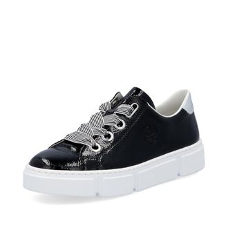 Rieker Damen Low-Top Sneaker N59A2, Frauen Halbschuhe,straßenschuhe,Strassenschuhe,Sportschuhe,Freizeitschuhe,Turnschuhe,schwarz (00),36 EU / 3.5 UK