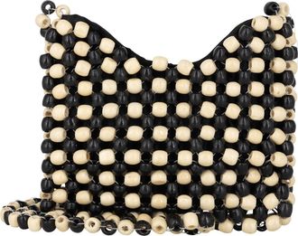 Izia Tasche aus Perlen Damen Beige Mehrfarbig