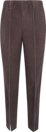 Issey Miyake Pantalon Tailored Pleats 1 - Homme - Pantalons - Brun - Taille: L