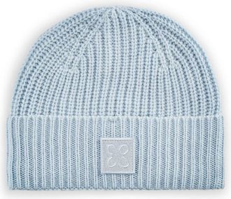 Codello Damen Mütze aus Rippstrick (DE/NL/SE/PL, Alphanumerisch, Einheitsgröße, hellblau)