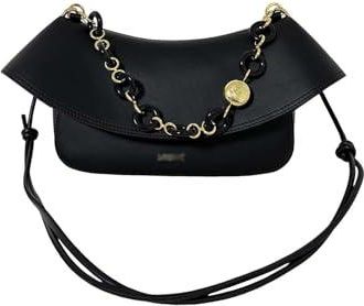 Generic Sac cabas pour femme - Sac &agrave; main en cuir inspir&eacute; des cr&eacute;ateurs - Cha&icirc;ne donut amovible et bandouli&egrave;re tubulaire - Sac port&eacute; &eacute;paule multi-positions (2