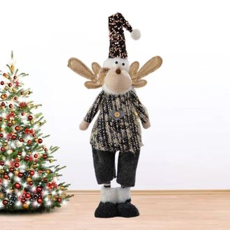 Generico Weihnachtspuppe, stehend, handgefertigt, Tischdekoration f&uuml;r Weihnachten, f&uuml;r Tische, f&uuml;r Kaminsims, Winterpartys, Haus und Innen