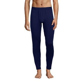 Lands End Lange Thermaskin Unterhose mit Stretch, Herren, Größe:52-54 regular, Blau, Elasthan/Polyester-Mischung, by Lands End