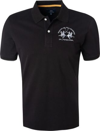 La Martina Herren Polo-Shirt schwarz