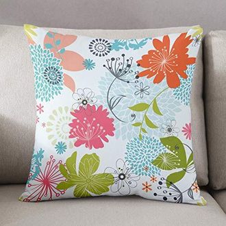 Bonamaison Le Jardin du Lin Zierkissenhüllen, Mehrfarbig, 45x45