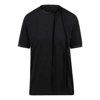 Nina Ricci Femme, Tops, Noir, Taille: 38 FR Bow Ruban T-Shirt
