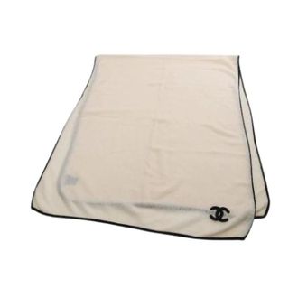 Chanel Foulard en soie Vintage Pre-owned - Femme - Pre-owned - Beige - Taille: ONE Size