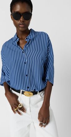Gerard Darel Chemise oversize fluide &agrave; rayures - CRISSY - Indigo