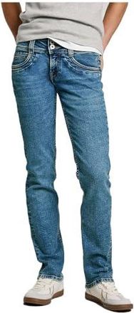 Pepe Jeans London Slim Jeans MW Iconic Gen, Bleu (Denim-Ia3), 28 W/30 L Femme