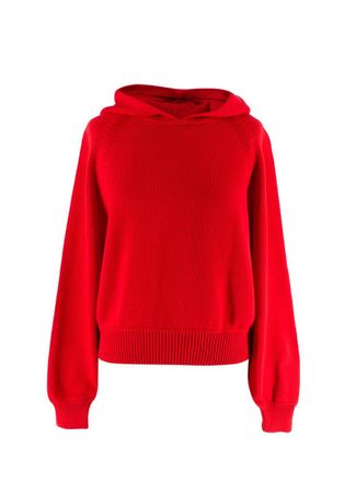 High Sport High Sport Red Parker Knit Hoodie Size S