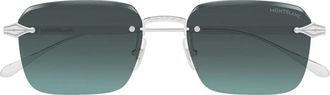 Montblanc Montblanc, unisex, Accessoires, Gris, Taille: 54 MM Mb0456S Lunettes de soleil