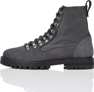 Find. Damen R3182 Bikerstiefel, Grau/Anthrazit, 41 EU