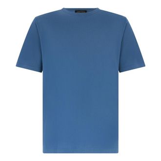 Roberto Collina Baumwoll-T-Shirt - - Tops - Herren - Blau - L