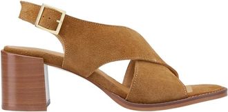Cosmoparis Femme, Chaussures, Brun, Taille: 36 EU Sandales &agrave; Talon en Daim Camel