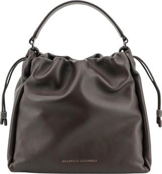 Brunello Cucinelli Mellow Bucket Bag - - Bags - Damen - Braun - ONE SIZE